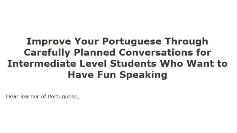 Master Conversational Portuguese and Have Fun Doing So - Portuguese ...